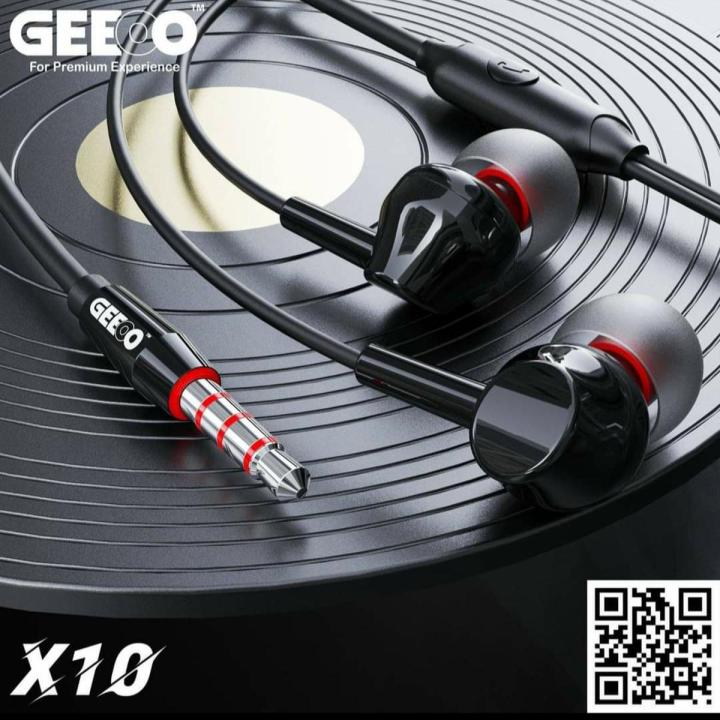 GEEOO x10 earphone powerful sound experience | Daraz.com.bd