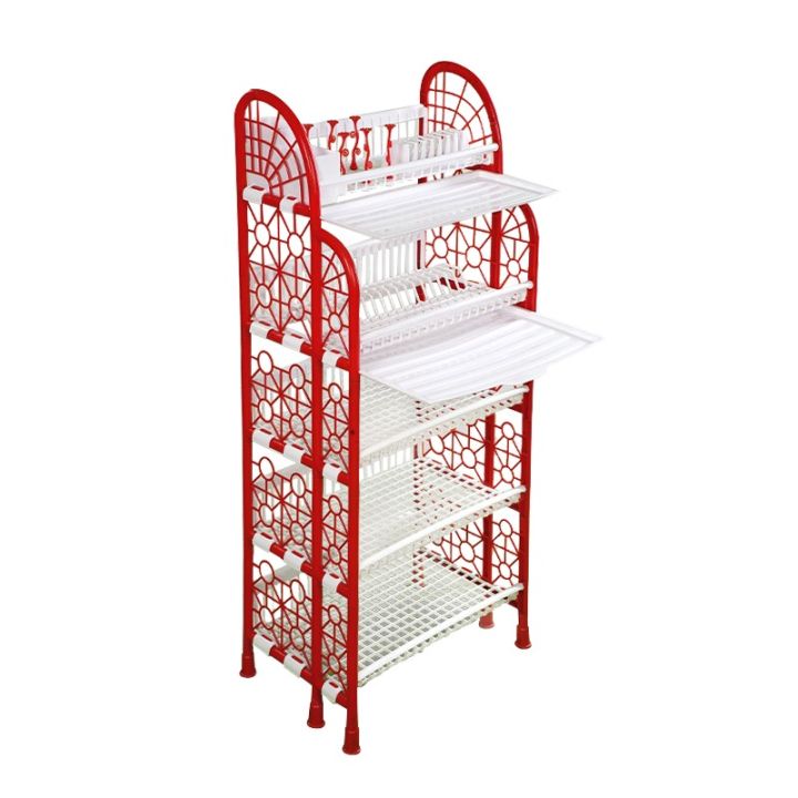RFL Premium Rack 5 Step Double Tray Red & White 622563 | Daraz.com.bd