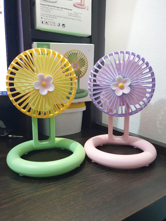 Mini Storage and folding Fan Silence USB Charging Third Gear Wind Speed ...