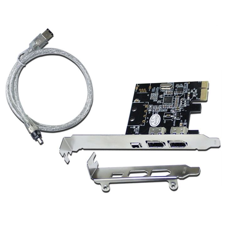 PCI-E 1X to 16X 1394 DV Video Capture Card with 6 Pin to 4 Pin Firewire ...
