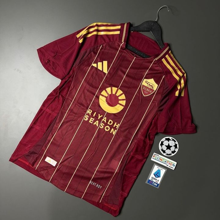 AS Roma 2024/25 Home Kit Fan Edition Short Sleeve Jersey | Daraz.com.bd