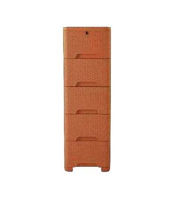RFL Caino Closet 5 Drawer Eagle Brown | Daraz.com.bd