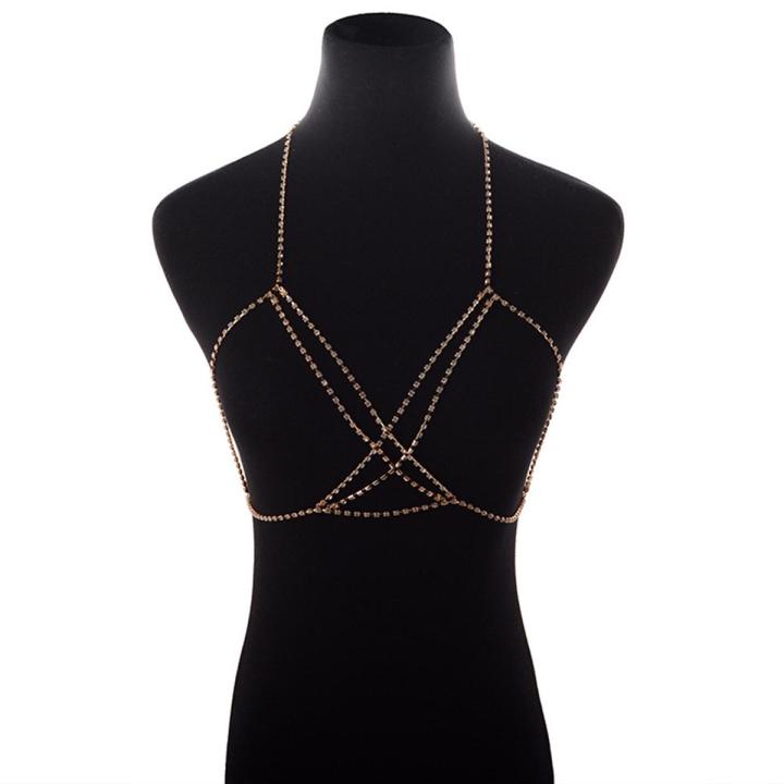 Women Sexy Fashion Body Belly Waist Chain Bikini Beach Harness Necklace ...