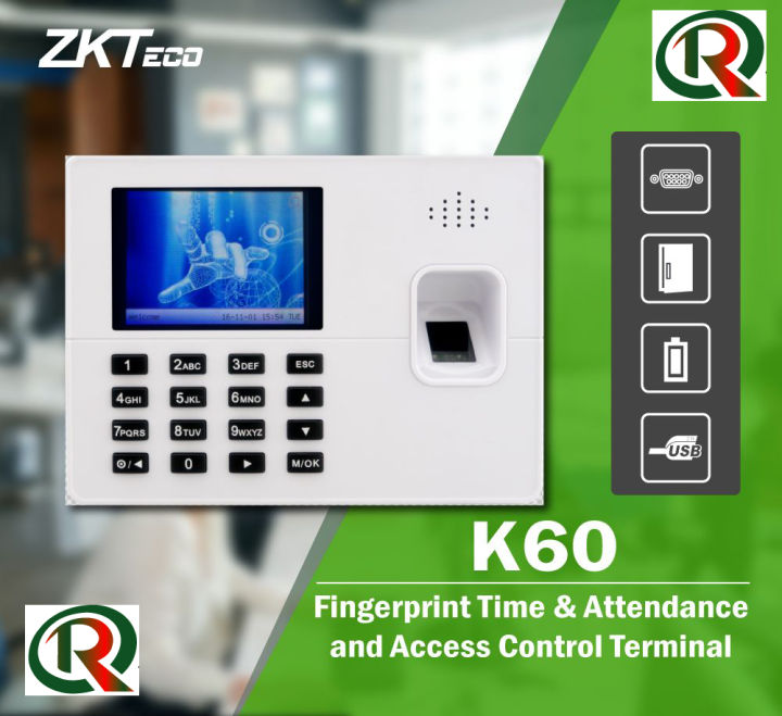 ZKTeco K60 Fingerprint Time & Attendance and Access Control Terminal | Daraz.com.bd