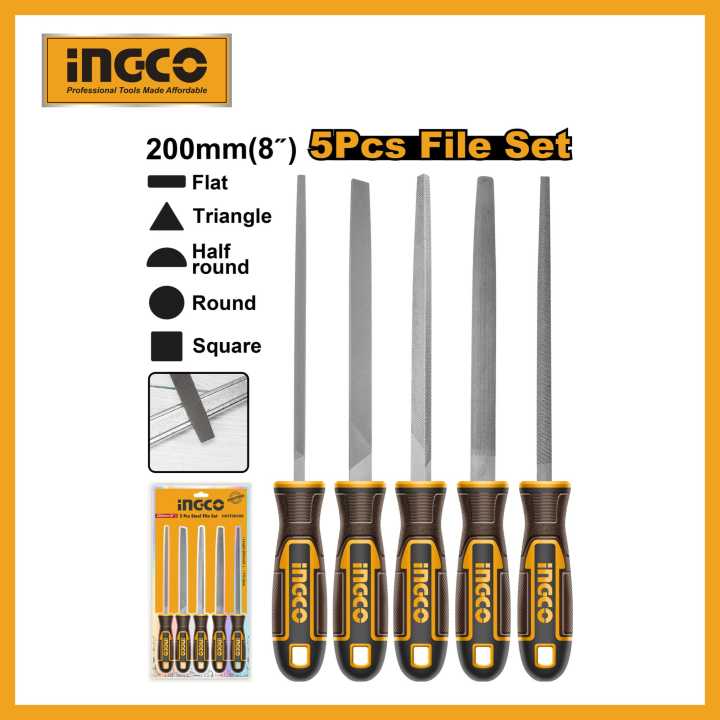 INGCO 5 Pcs steel file set HKTFS0508 | Daraz.com.bd