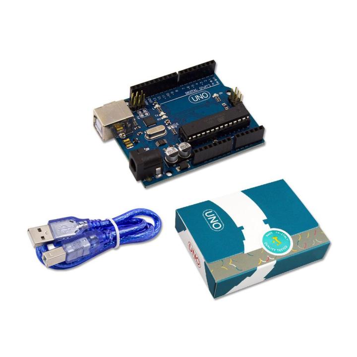 【happy one】UNO R3 arduino MEGA328P 100% ATMEGA16U2 with Cable + R3 Official Box | Daraz.com.bd