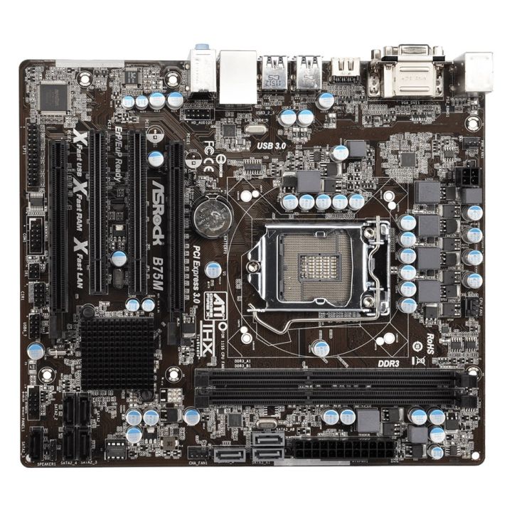 ASROCK B75M Motherboard Intel B75 LGA 1155 DDR3 16GB Micro ATX | Daraz.com.bd