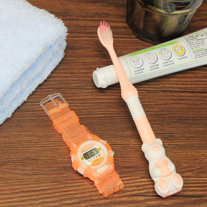Hot 8pcS Cute Bear Children Toothbrush With Suction Cup Superfine Soft ...