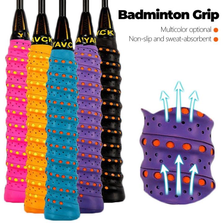 FG Anti-slip Sweatband Breathable Badminton Grip Tennis Overgrip Sport ...