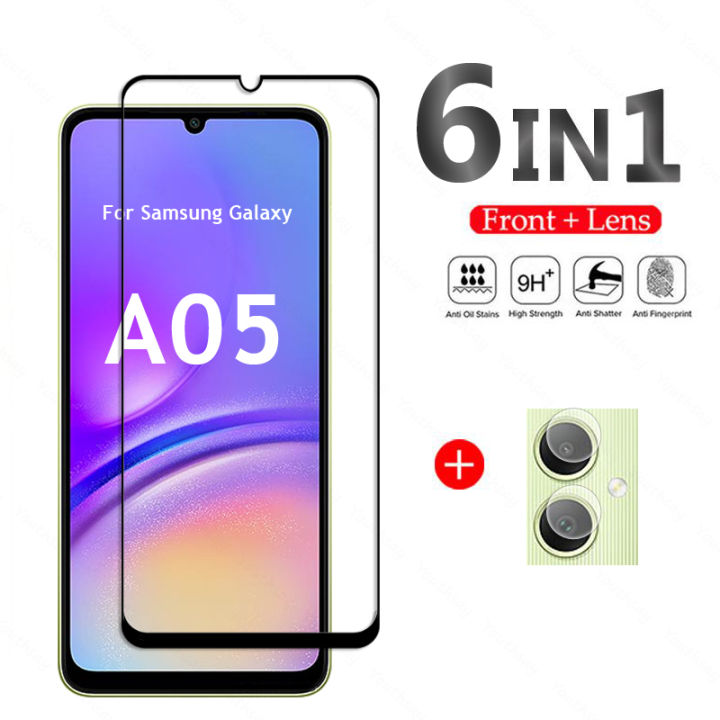 CAMKIDS For Samsung Galaxy A05 Glass Samsung A05 Tempered Glass Full ...