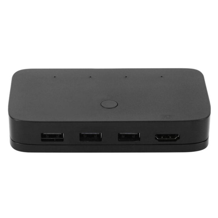 KVM Interchanger Convenient Blk 4K 30Hz 4 Port KVM Exchanger | Daraz.com.bd