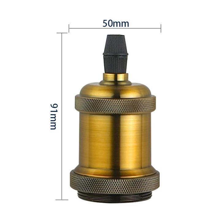 【VisioN Shop】Vintage Edison Lamp E27 Screw Bulb base 110V Aluminum ...