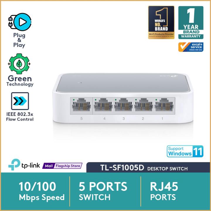 TP-Link TL-SF1005D Unmanaged 10/100M Switch - Gray | Daraz.com.bd