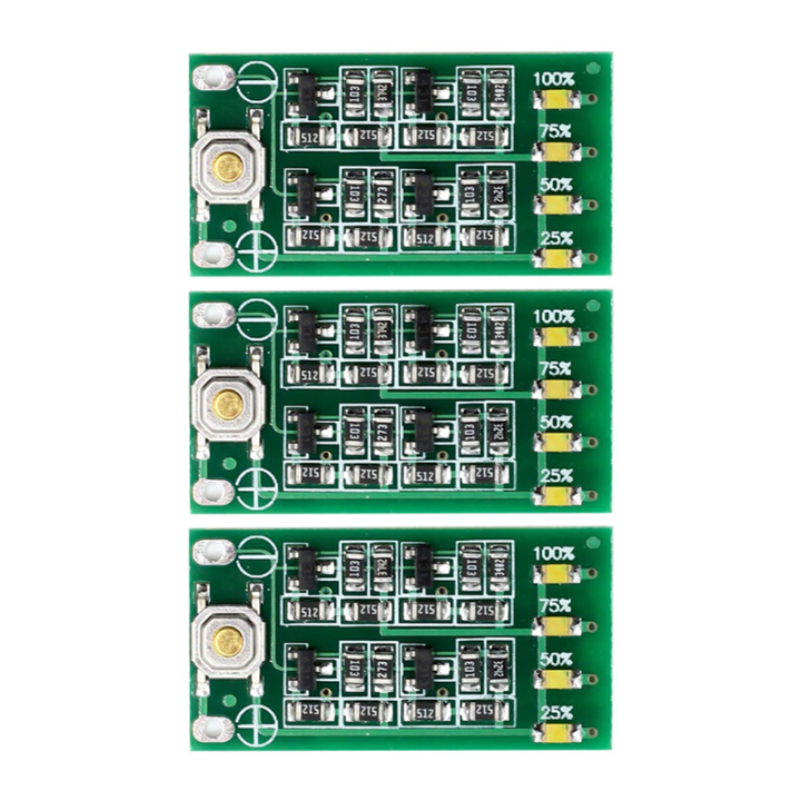 3X 3S 11.1V 12V 12.6V Lithium Battery Capacity Indicator Module Lipo Li ...