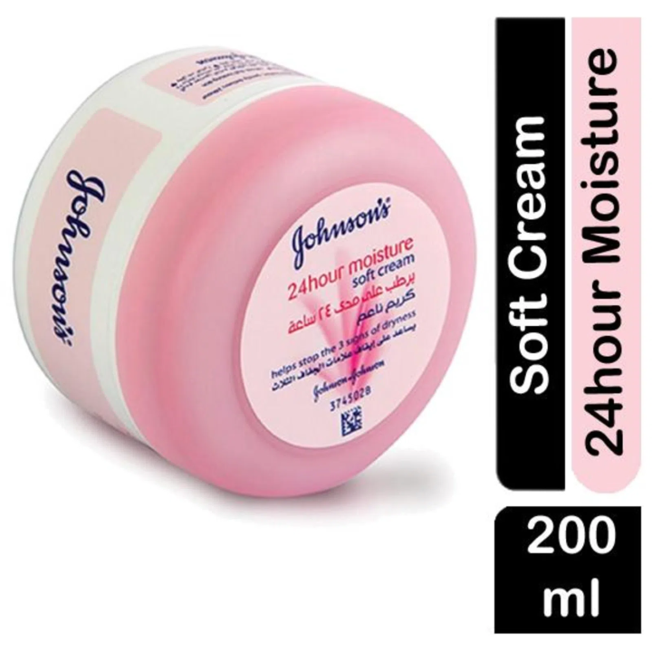 Johnson’s 24Hour Moisture Soft Cream (UAE) 200ml | Daraz.com.bd