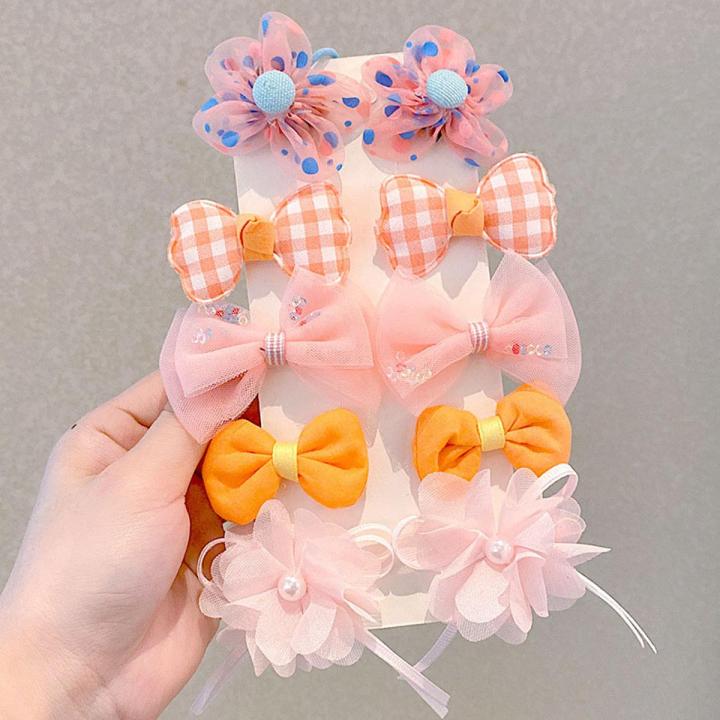 10Pcs/Set Baby Hairpins Flowers Girl Hair Clips | Daraz.com.bd