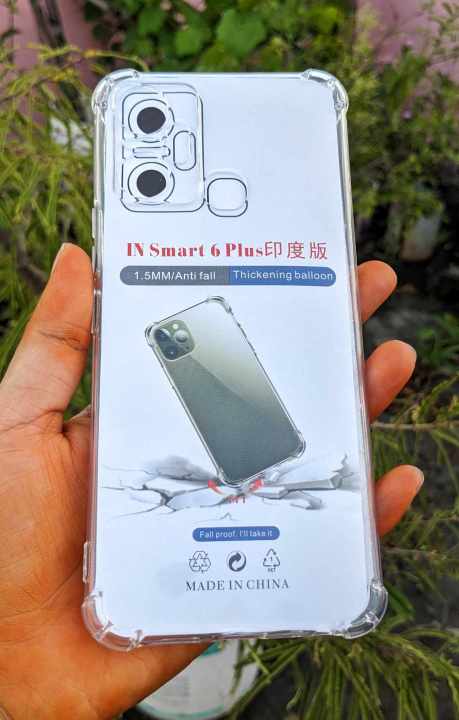 For Infinix Smart 6 PLus Case Slim Fit Soft Clear TPU Shockproof Shell Protective Cover Infinix ...