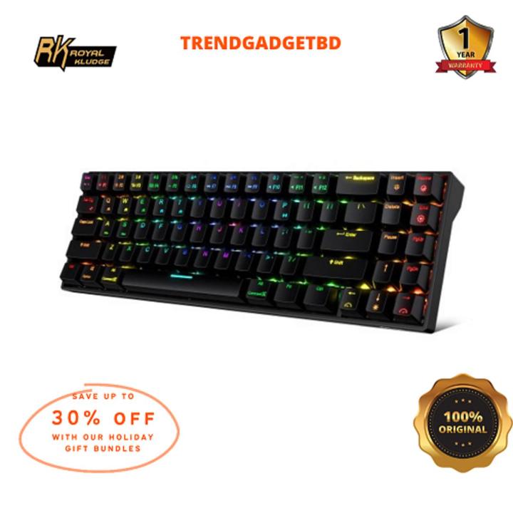 RK ROYAL KLUDGE RK71 70% HOTSWAPPABLE RGB Wireless Mechanical Gaming ...