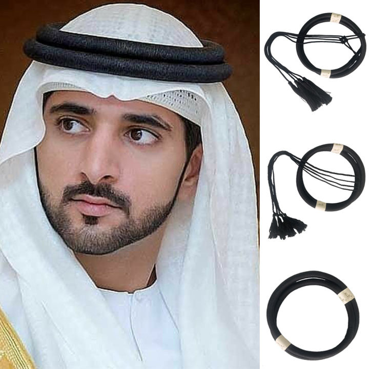 Oqal Igal Agal Eqal Egal Arab Headwear Shemag Saudi Headband Black ...