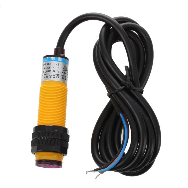10X DC 3 Wire 6-36V PNP IR Photoelectric Sensor Switch 30cm E18-B03P1 ...