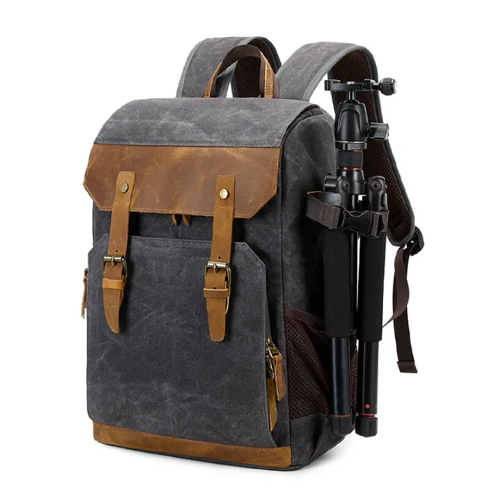 Camera Backpack Multifunctional SLR Vintage Waterproof Outdoor SLR ...