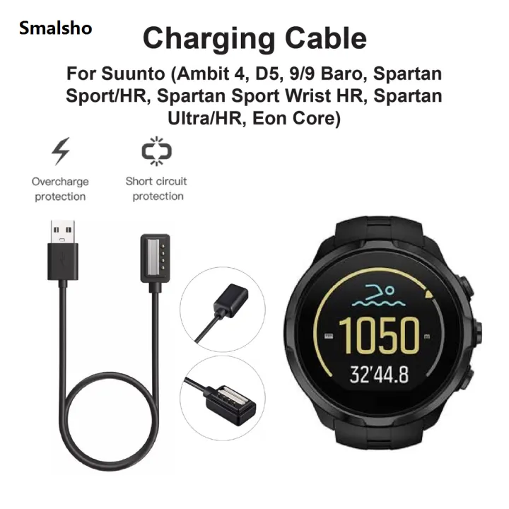 Charger for Suunto Spartan Sport Wrist HR Ultra For Suunto 9 USB ...