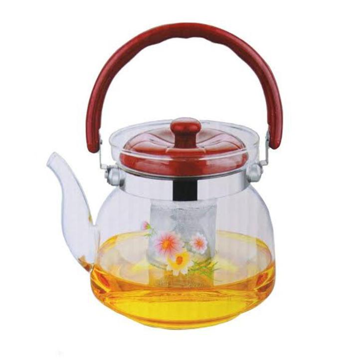 Heat Resistant Tea And Coffee Pot With Filter (1100ml) | Daraz.com.bd