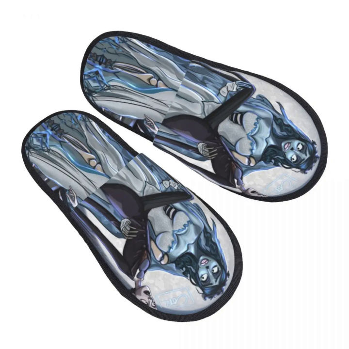 The Corpse Bride Emily And Victor Soft Memory Foam House Slippers Women ...
