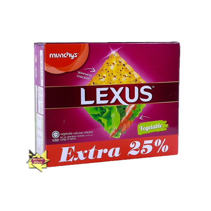 Lexus Vegetable Biscuit 200 Gm (Box) | Daraz.com.bd