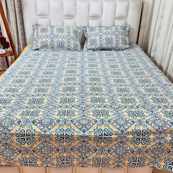 AC HOME TEX Cotton Fabric (সুতি কাপড়) Disital Printed 7 by 8 Feet ...
