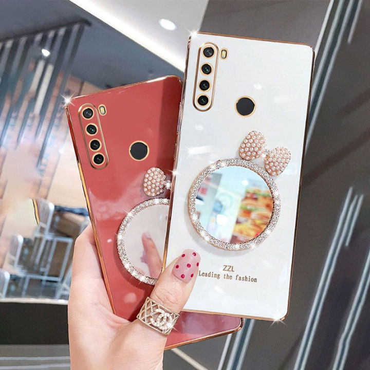 For Realme 6i 6 6 Pro 5 5i 5s 5 Pro XT Back Cover with Bowknot Mirror ...