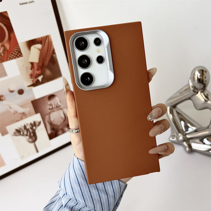 HOCE Matte PU Leather Magnetic Phone Cases For Samsung Galaxy S25 S24 S23 Ultra Plus S23 S22 S21 ...