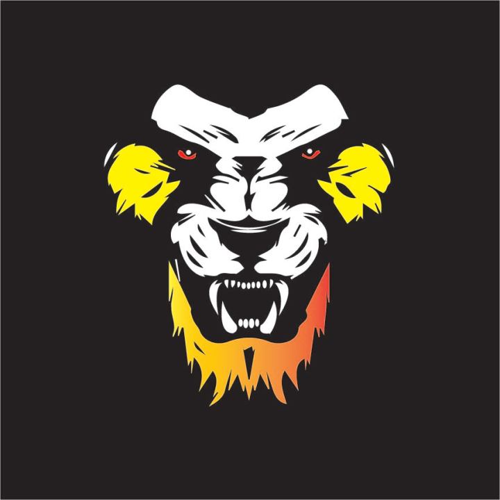 Lion Head Light Clear Sticker for Bike | Daraz.com.bd