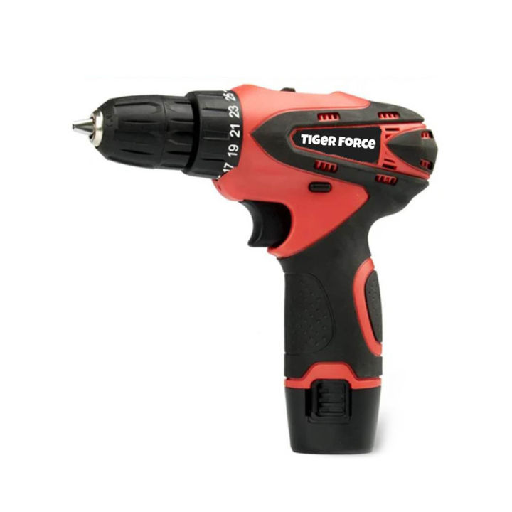 Cordless Drill Machine Set 23 Piece Set (Tiger Force) - Drill Machine ...