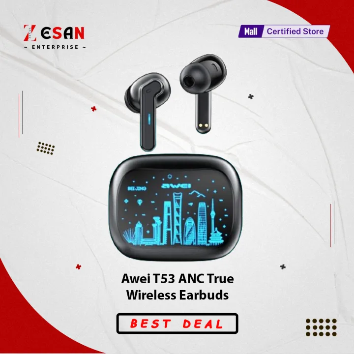 Awei T53 ANC Wireless Bluetooth Earbuds | Daraz.com.bd