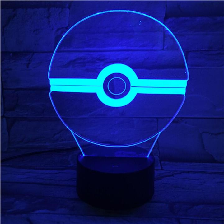 【Hey my home】Pokemon Go Pikachu Figure Baby Night Lamp LED Color ...