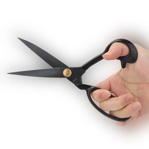 Lingyi Tailoring Scissors 12 inch Black for Rubber Grip Handle ...