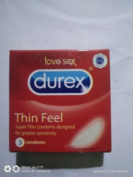 Durex thin feel plan Condoms 03 pic made in china | Daraz.com.bd