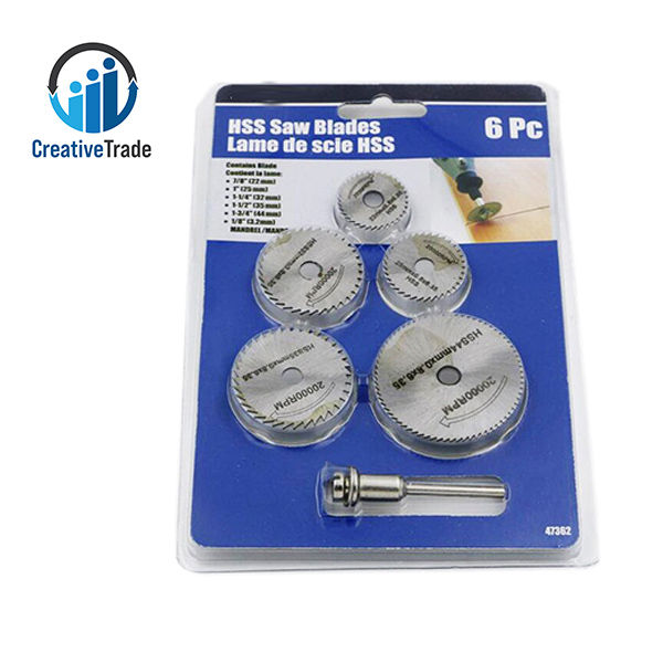 Mini Saw Cutting Disc - 6 Piece Set HSS Tools - Precision Cutting for Various Materials ...