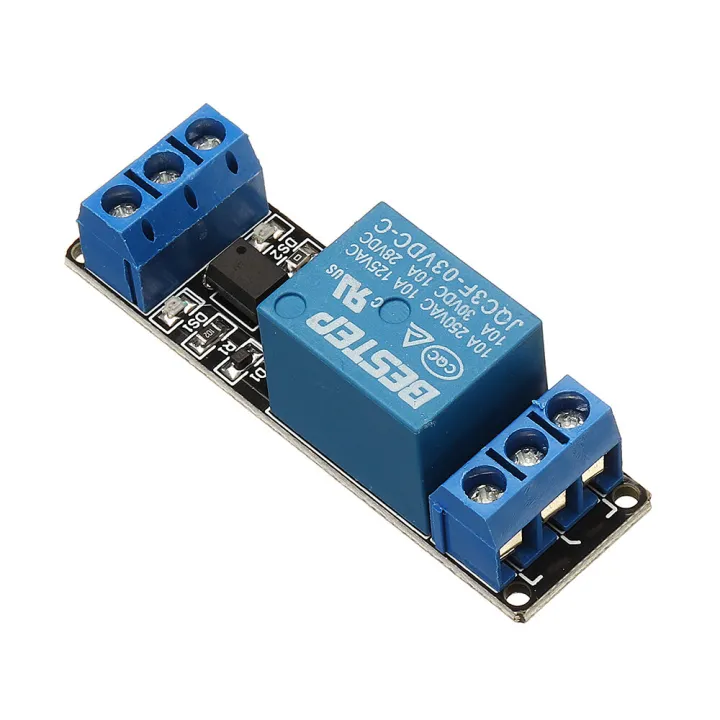 1 Channel 3.3V Low Level Trigger Relay Module Optocoupler Isolation Terminal BESTEP for Arduino ...