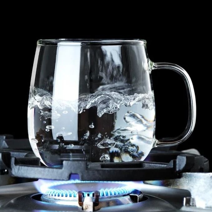 1 Pcs Heat Resistant Glass Cup, Gpb27-L1, 490Ml - Enjoy Your Favorite ...