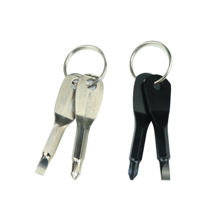 LI Slotted Screwdriver Cross Screwdriver Kit With Key Ring Stainless ...