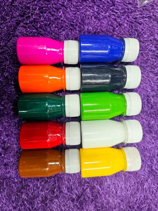 Acramine Ready Colour For Febric Paint 50ml 10 pes box | Daraz.com.bd