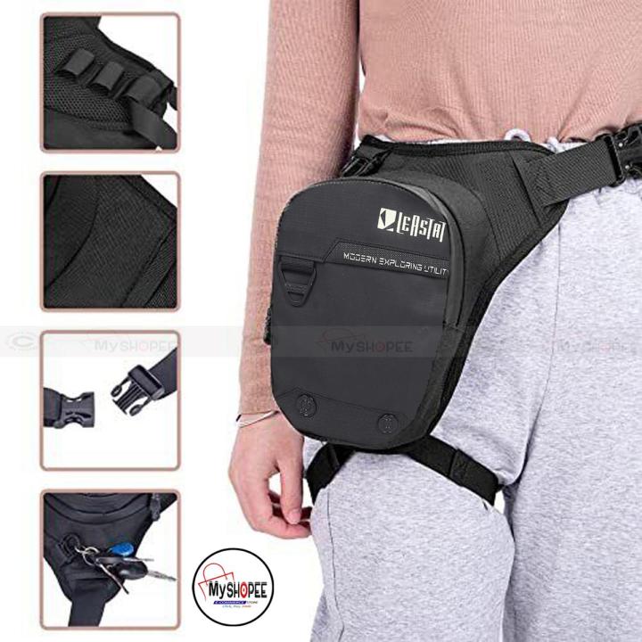 Fashion Motorcycle Drop Leg Bag Waterproof Bag Travel Casual Waist Bag ...