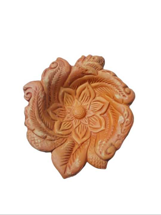 Flower Soil Pradip / Clay lamp / Soil Pradip / Terracotta Oil Lamp ...