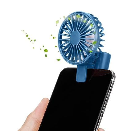 Handheld V-1 Fan Clip on Phone Laptop, Mini Fan Powerful Small Personal ...