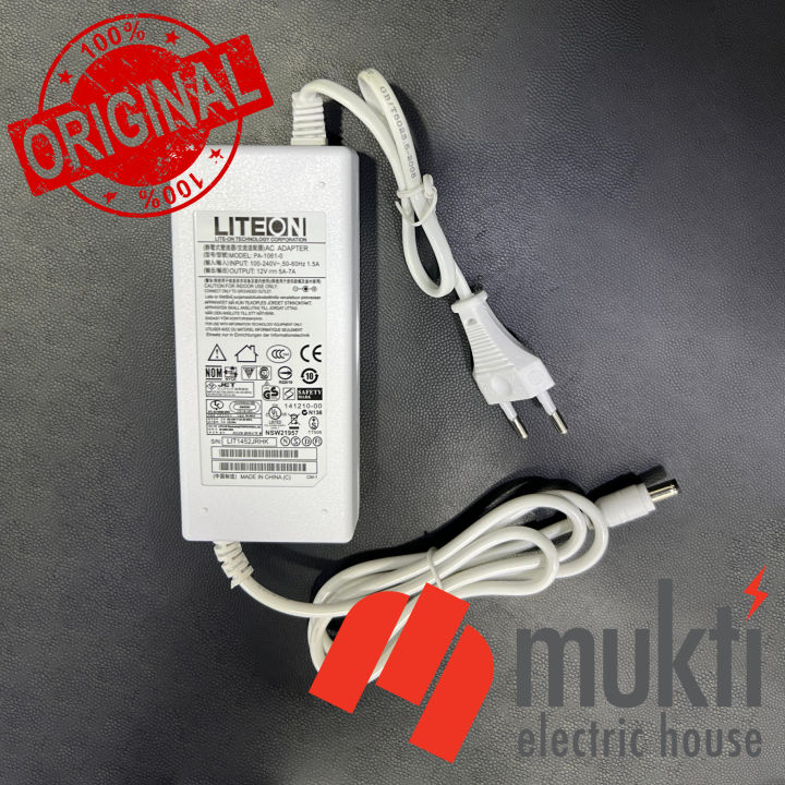 LITEON 12V 5A Adapter Switching Power Supply Charger High Quality AC/DC ...