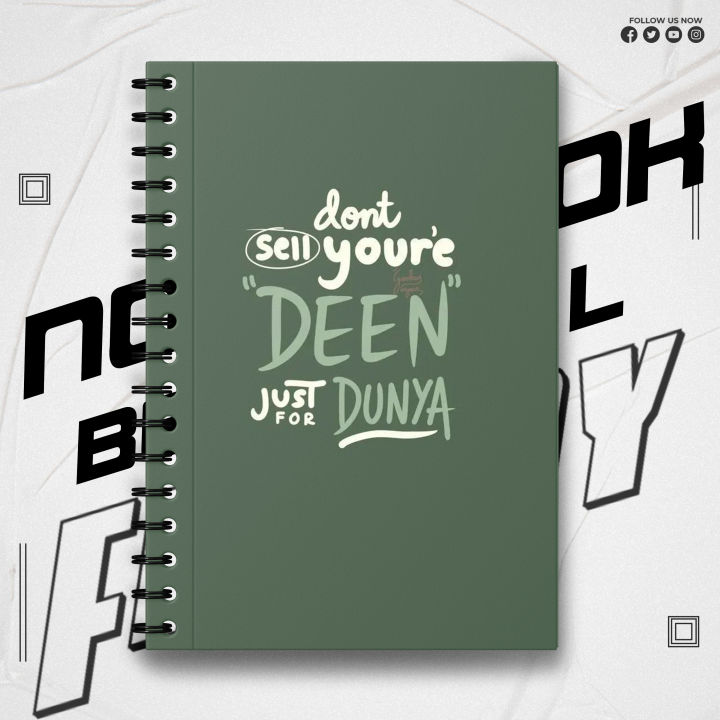 Notebook Aesthetic Deen Theme Ai Edition Artiqulate Journal Writing Pad ...