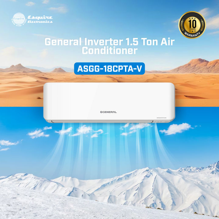 General Inverter 1.5 Ton Air Conditioner | AC | R32 | ASGG-18CPTA-V ...