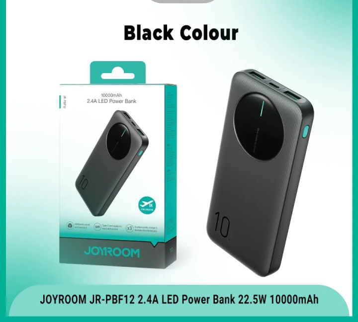JOYROOM JR-PBF12 2.4A LED Power Bank 22.5W 10000mAh | Daraz.com.bd